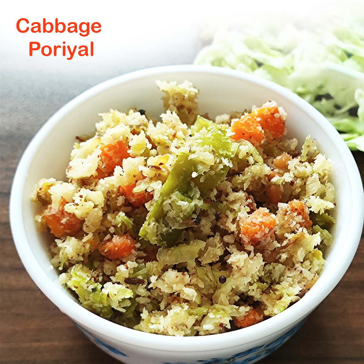 Cabbage Poriyal Recipe | Cabbage curry no onion no garlic - VegStories