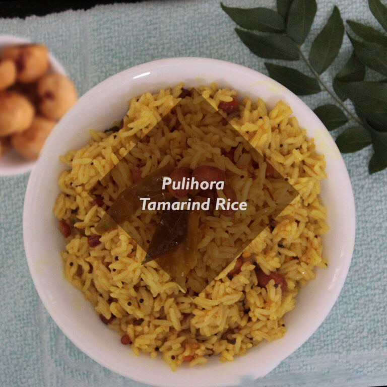 Pulihora | Tamarind Rice | Pulihora recipe | Festival Pulihora - Vegstories